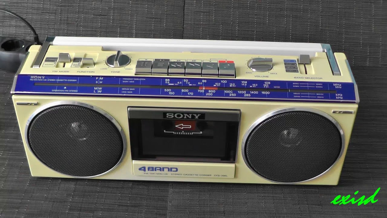Sony CFS-330L 4 Band Stereo Cassette Recorder magnó - YouTube