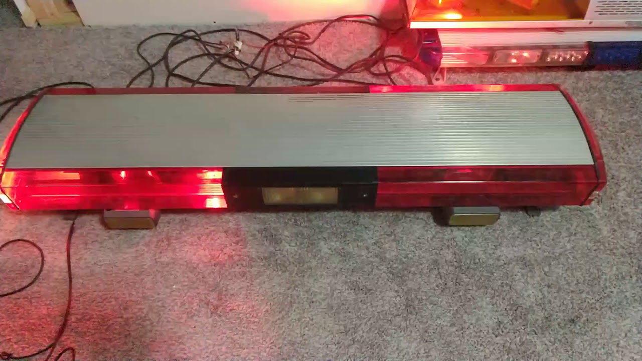 Whelen Advantedge lightbar, loaded - YouTube