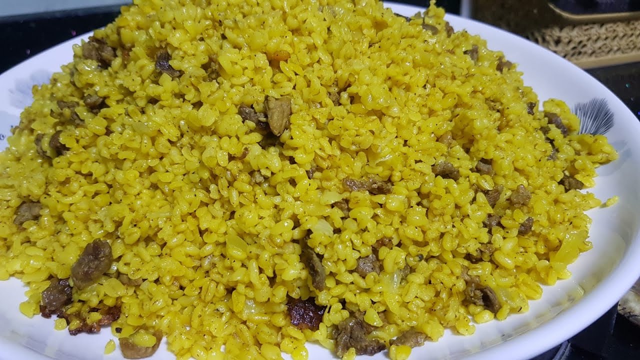 كبسة اللحم بالبرغل بطريقه سهله - YouTube