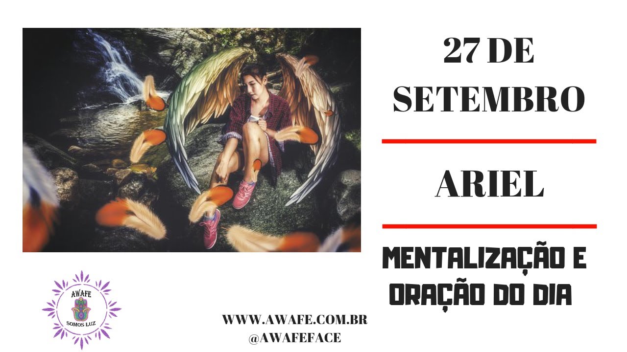 Anjo Ariel Orientação Afirmação e Oração para o dia 27 de Setembro ...