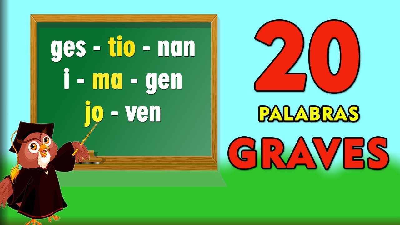 20 PALABRAS👩‍🏫GRAVES🛑 I 20 ejemplos de palabras GRAVES I Palabras ...