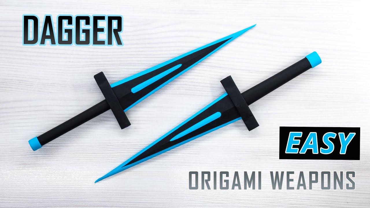 DIY Paper DAGGER - Papercraft Meets Mid-Century Design - YouTube