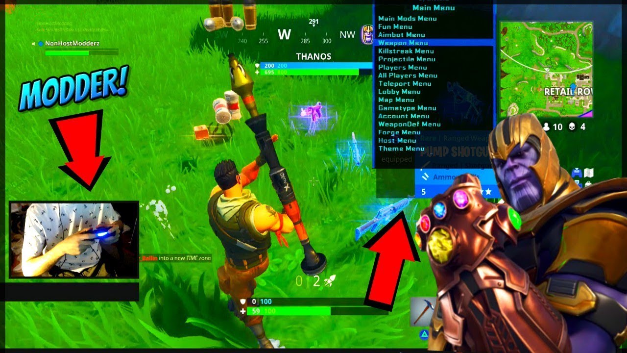 MODDER PLAYS FORTNITE ON PS4! *WTF (Modded Fortnite Controller!) IT ...