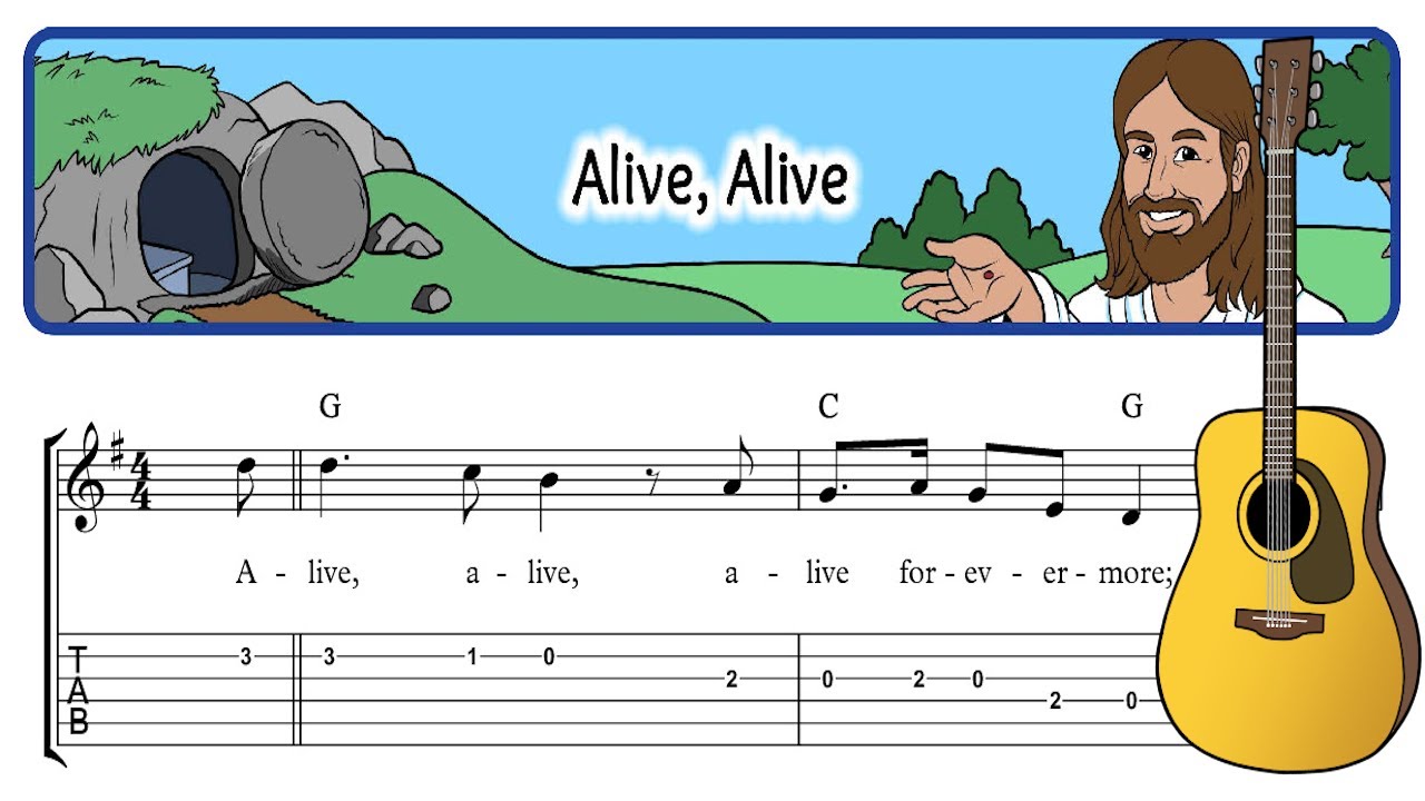 Alive, Alive - Guitar TAB (Easy Christian Sheet Music) - YouTube