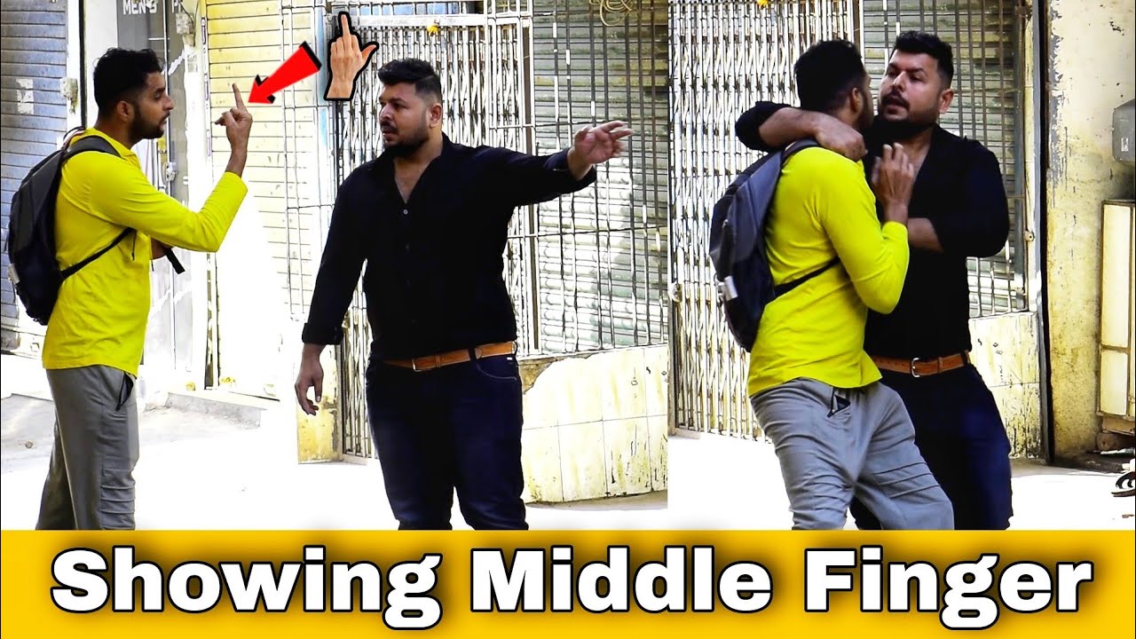Showing Middle Finger Prank | Part 2 | Prakash Peswani Prank | - YouTube