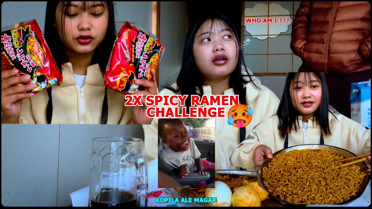 2X SPICY 🔥🔥 BULDAK RAMEN FIRE NOODLES CHALLENGE | EXTREMELY SPICY ...