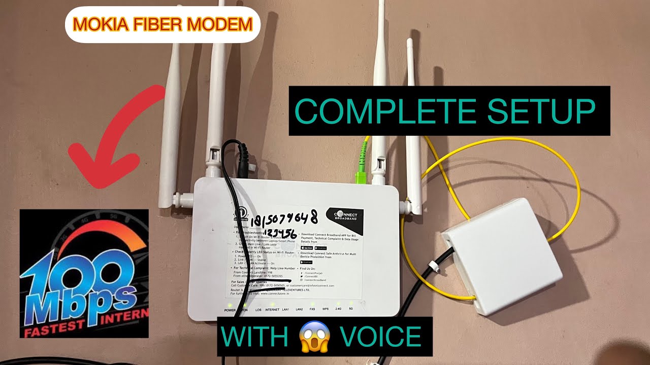 NOKIA FIBER 😱MODEM आवाज के साथ पूरा सेटअप HINDE SET up NOKIA WI-FI ...