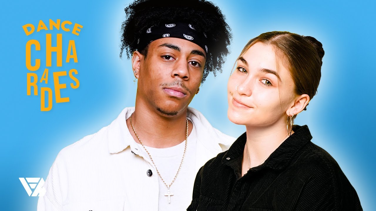 TikTokers Andrea Posner & Caleb Green Get Competitive While Dancing To ...