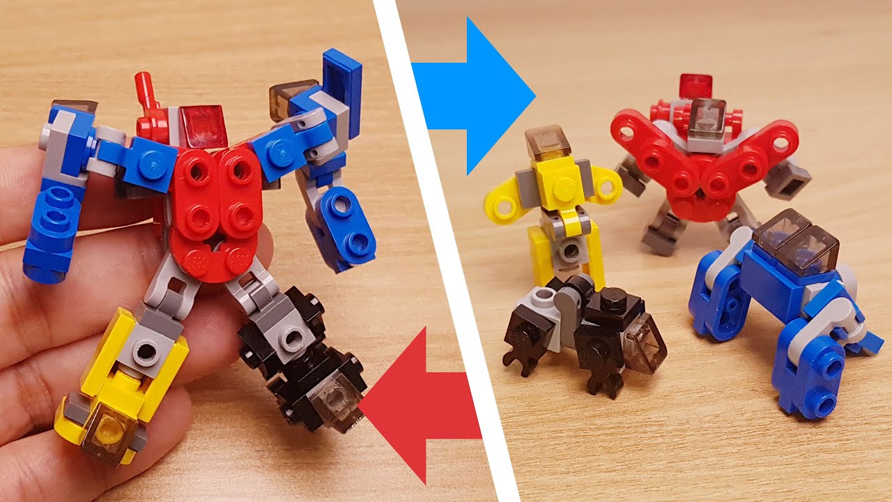 Mini LEGO brick combining transformer robot - Titan Hunter #LEGO #MOC ...