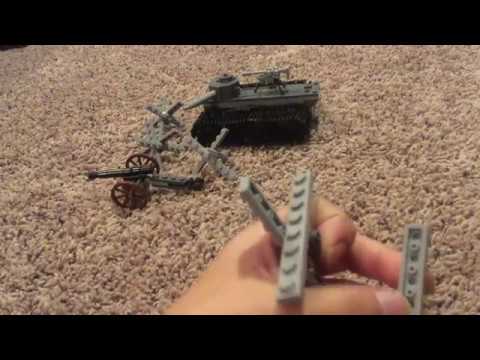 How to Build LEGO WWII Tank Stoppers and Cannon - YouTube