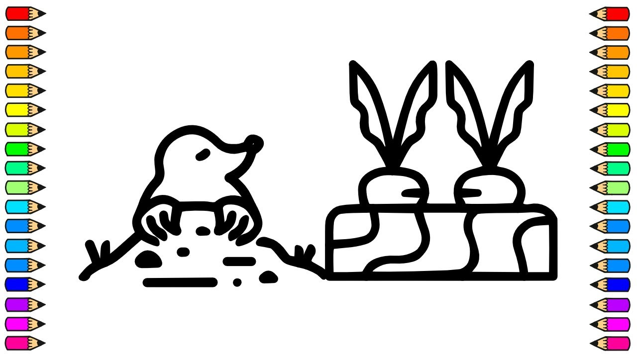 Cómo dibujar un TOPO / Dibujamos TOPO paso a paso / Dibujos para niños ...