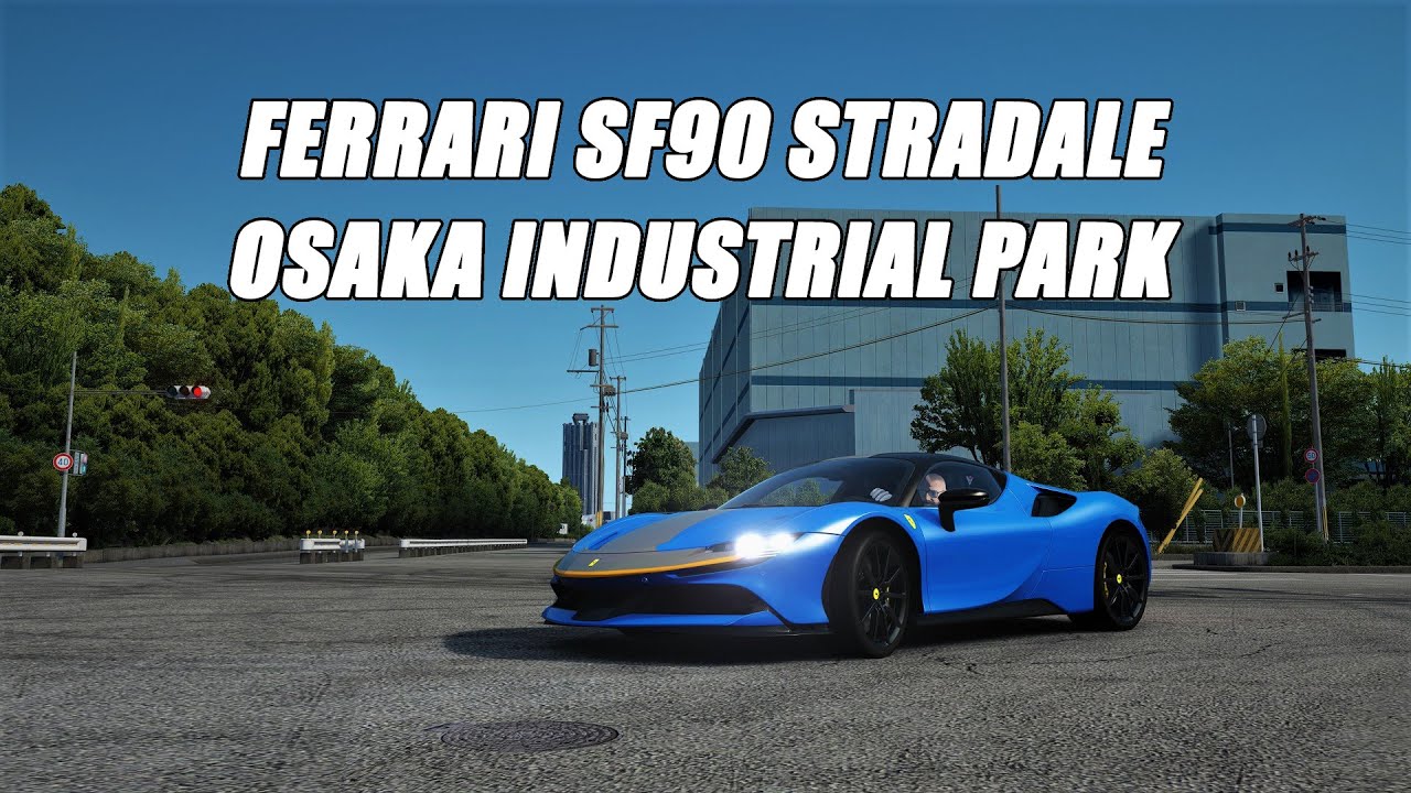Driving Ferrari SF90 Stradale In Osaka Industrial Area | VR Gameplay ...