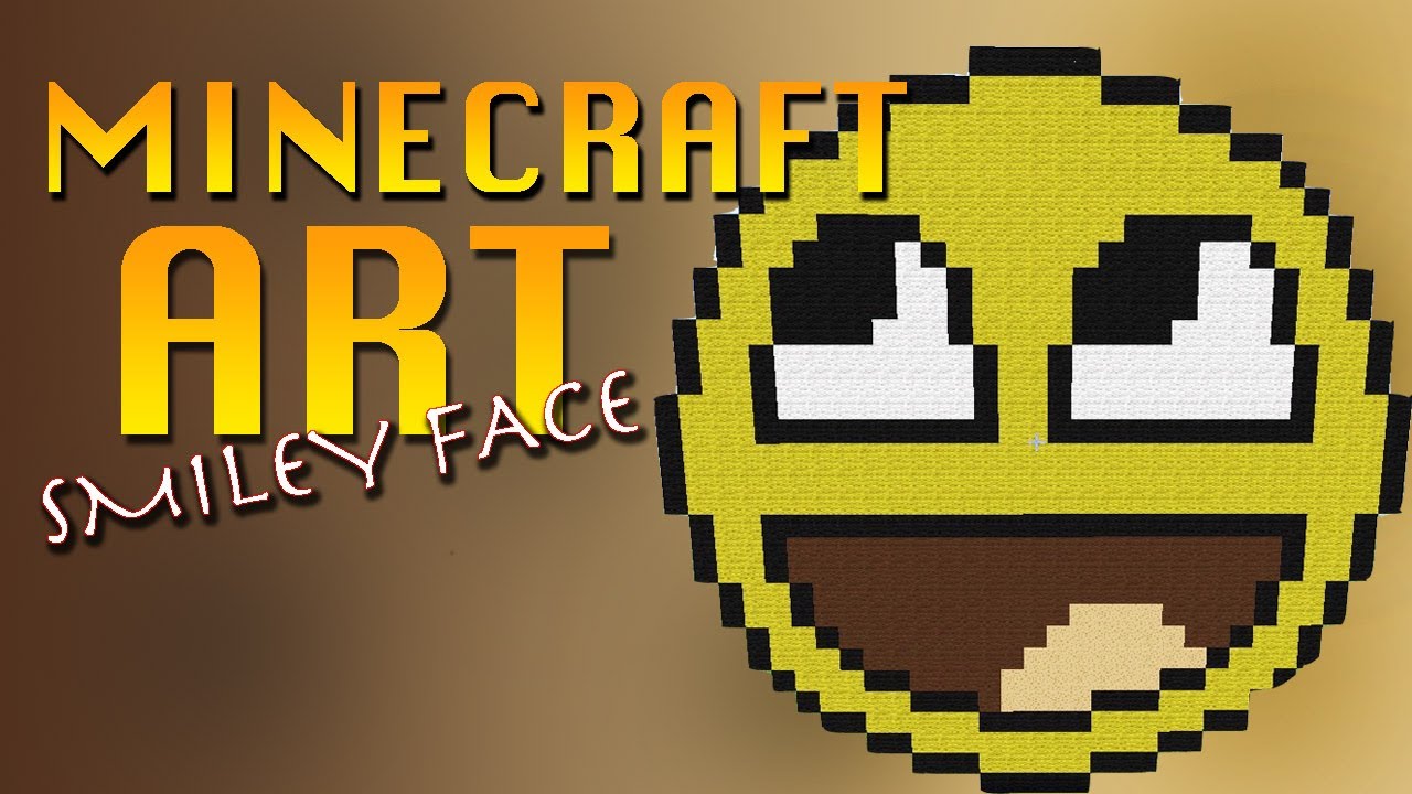 Minecraft Art - The Smiley Face - YouTube
