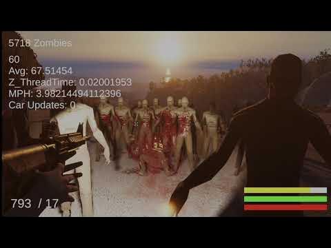 Zombie Game Unity 6 beta improved ragdolls and decal system - YouTube