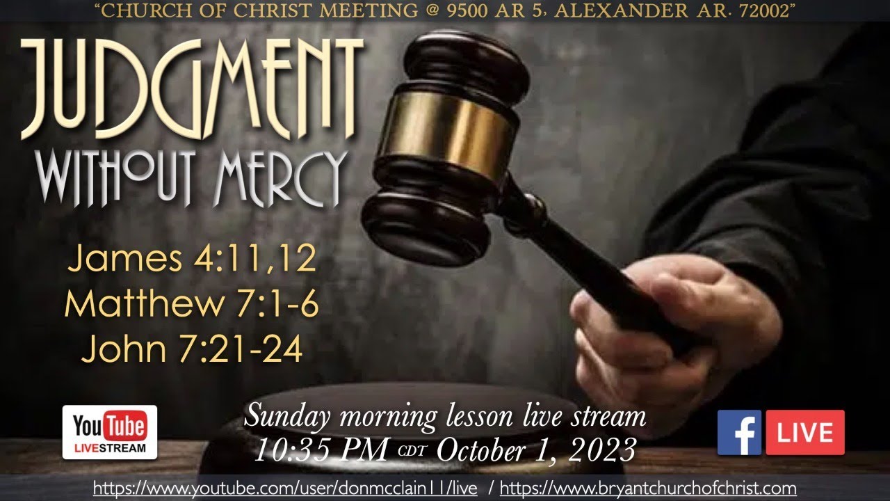 JUDGMENT WITHOUT MERCY - YouTube