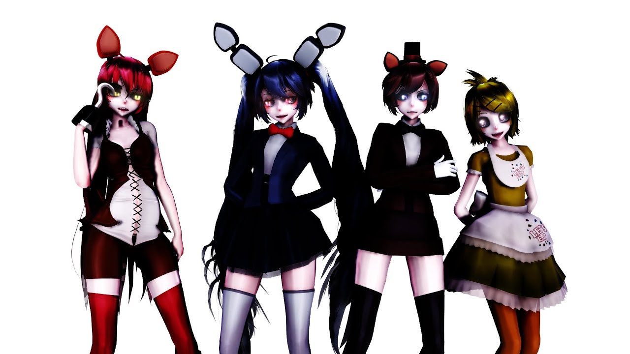 【MMD x FNAM】•.¸Girls¸.• - YouTube