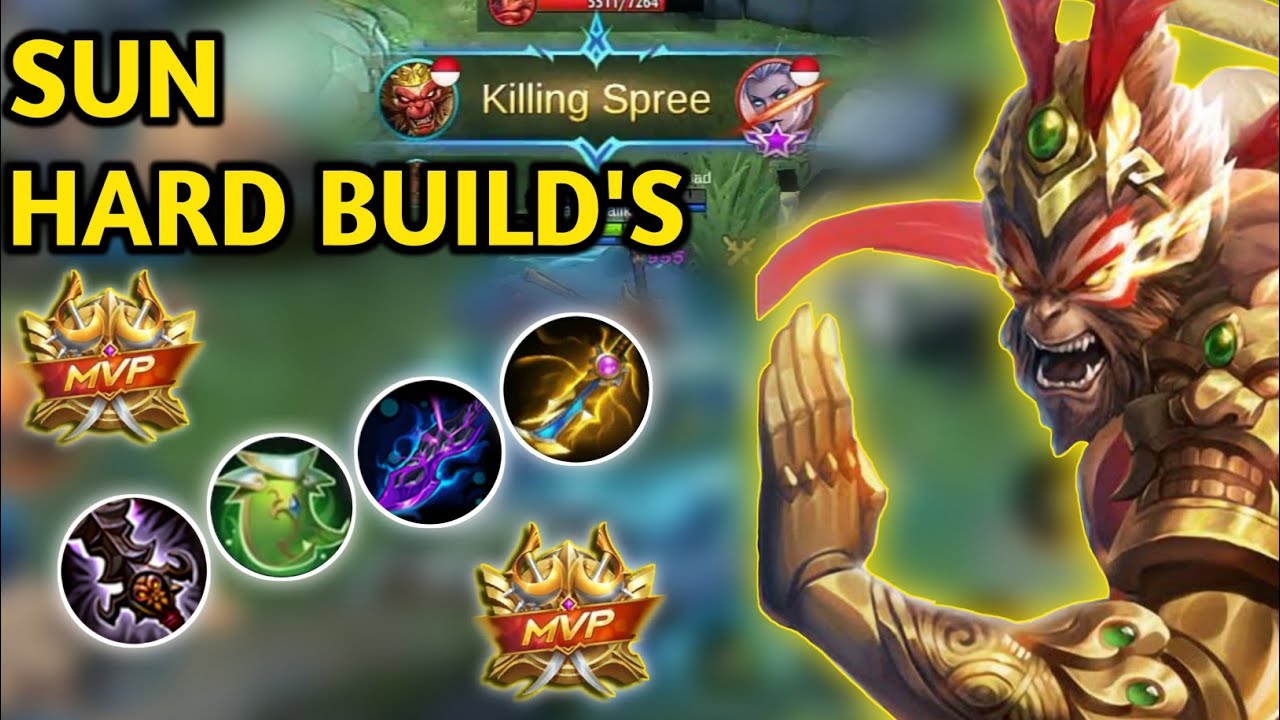 SUN FIGHTER TERBAIK DI MOBILE LEGENDS | BUILD SUN TERSAKIT & TERKERAS ...