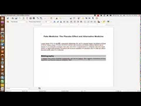 Screencast: creating and using a native bibliography database in LibreOffice - YouTube