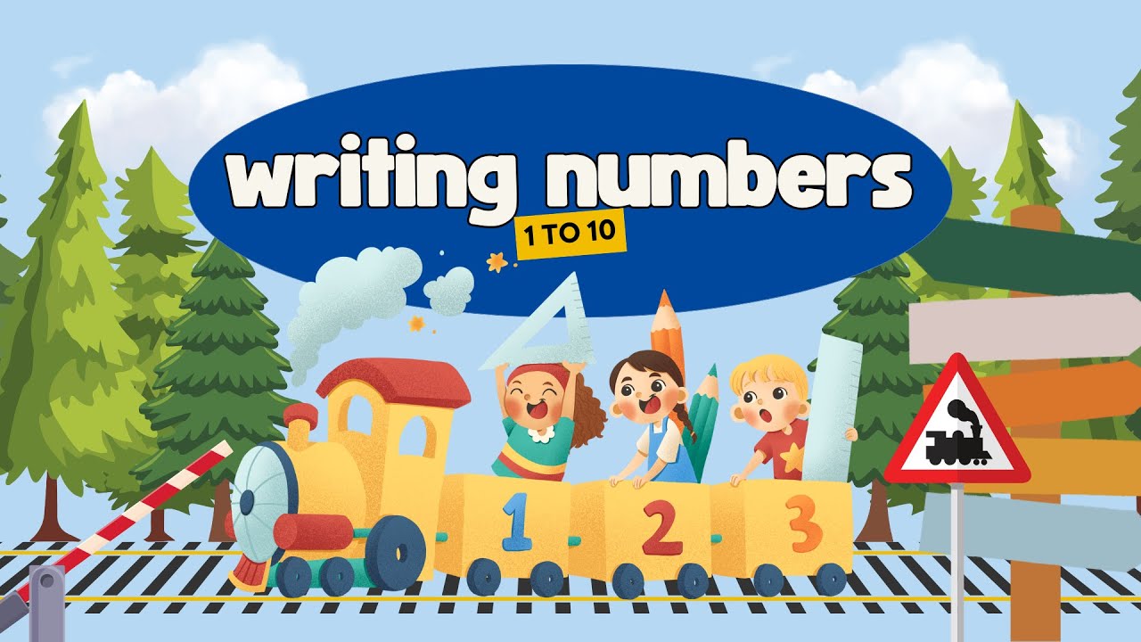writing number 1 to 10 for kids learning | 1 to 10 writing for kids ...