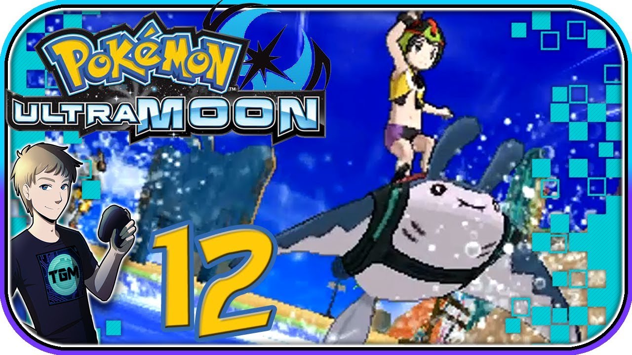 Pokemon Ultra Sun & Moon Walkthrough - Part 12: MANTINE SURFING! - YouTube
