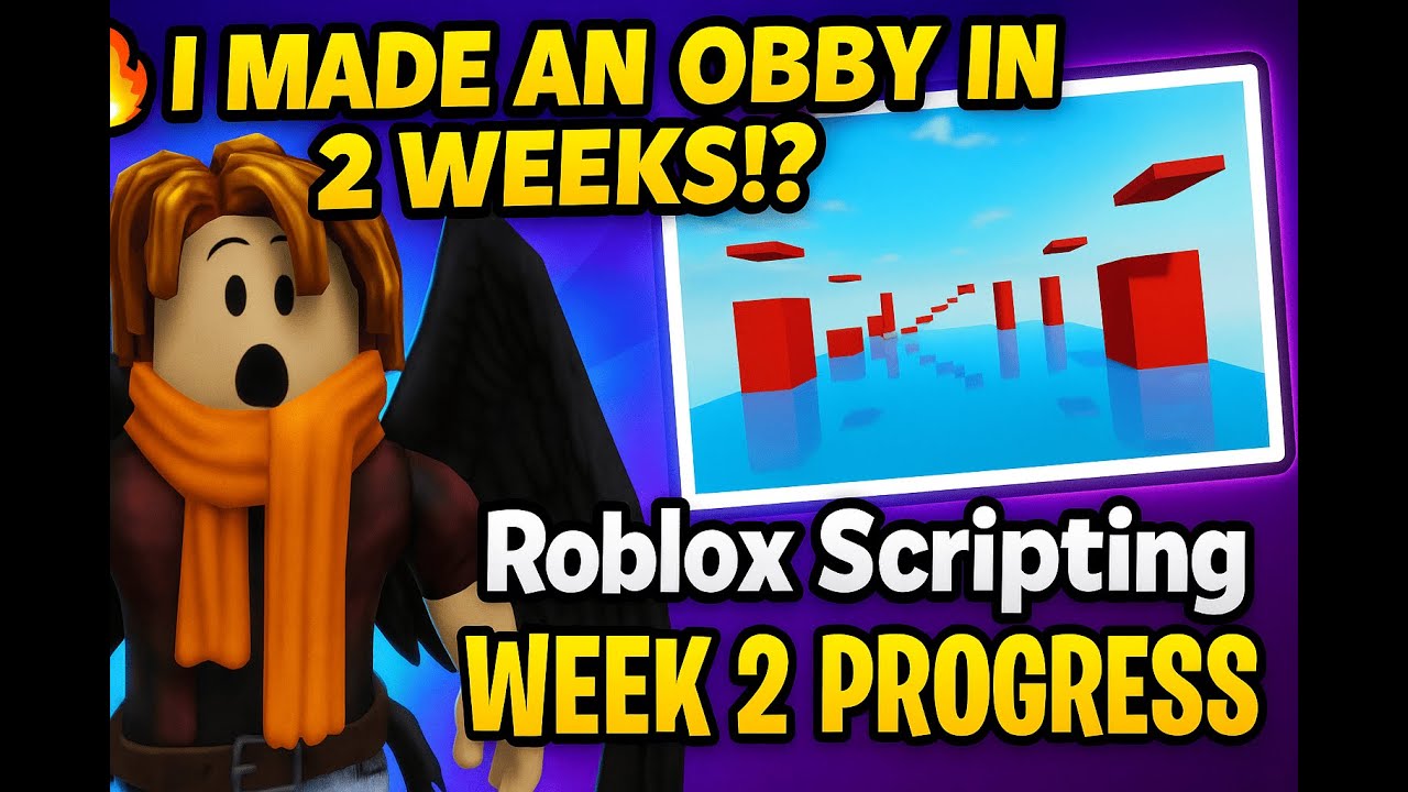 My Second Week Learning Roblox Scripting – I Made an Obby! - YouTube