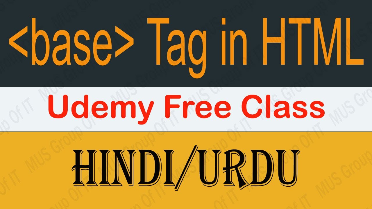 Base Tag HTML In Hindi Class 16 | HTML Tutorial For Beginner # ...