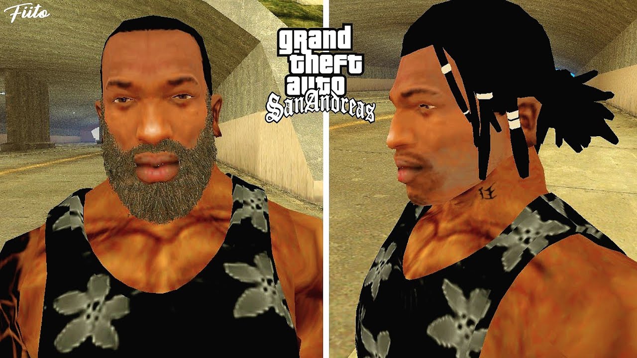 Peinados y Barba para CJ | GTA San Andreas - YouTube