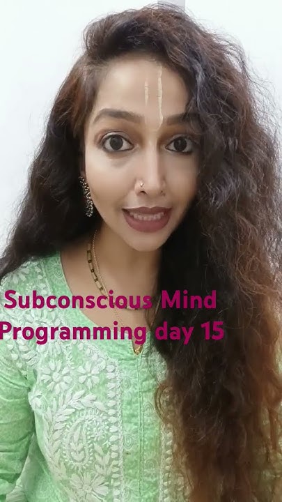 Subconscious Mind Programming Day 15 - YouTube