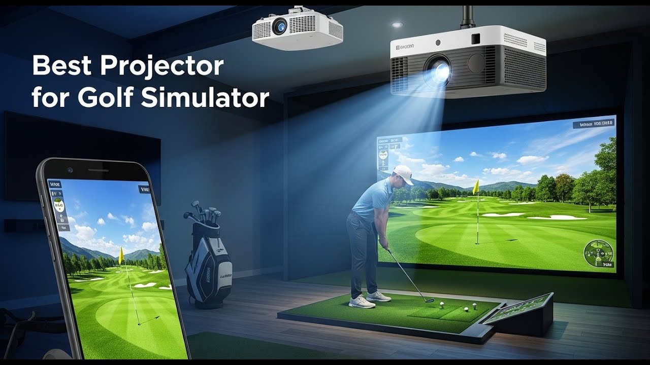 TOP 5 Best Projector for Golf Simulator 2026 | Best gaming projector ...