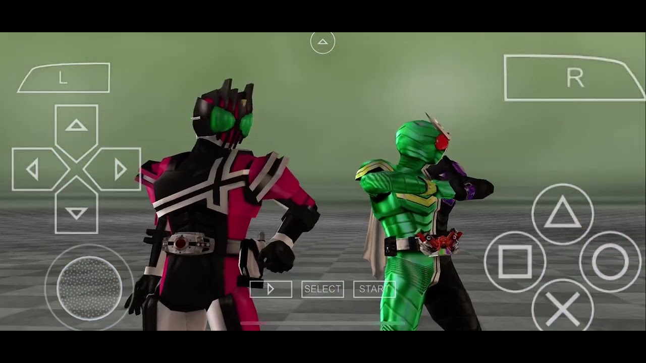Saya akan memainkan kamen rider psp di android misi decade dan kabuto ...