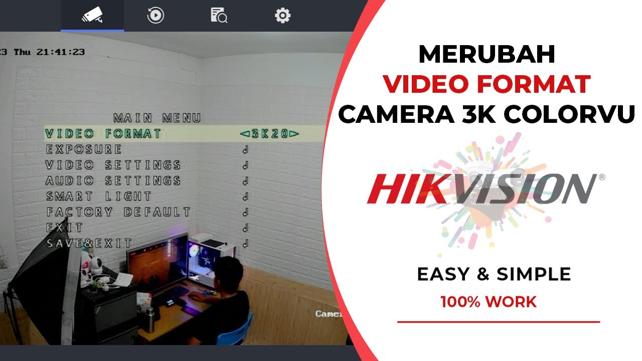 Cara Mengubah Format Video Kamera Turbo HD Hikvision 3K ColorVu DS ...