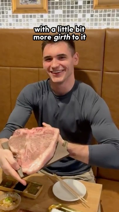 the girthiest meat in japan - YouTube