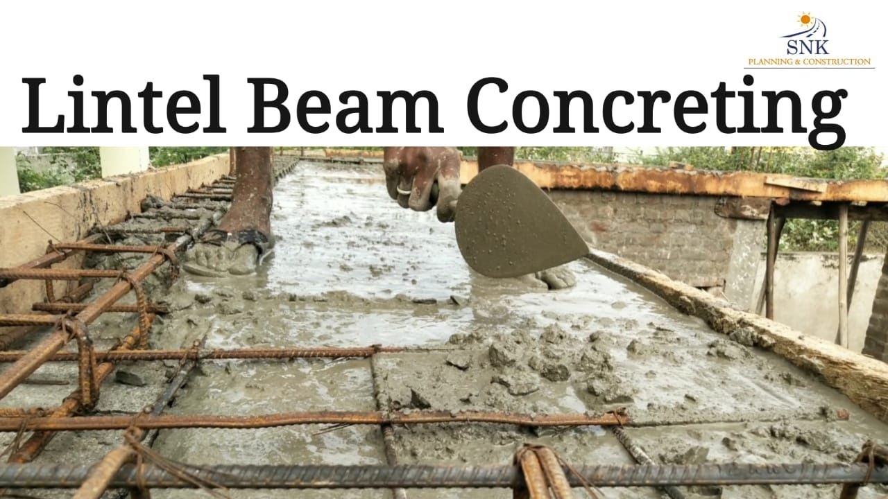 Lintel beam, Sunshade, Loft and Staircase Concreting - YouTube