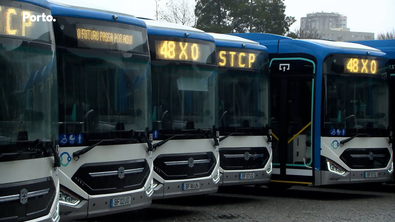 48 novos autocarros elétricos da STCP - YouTube