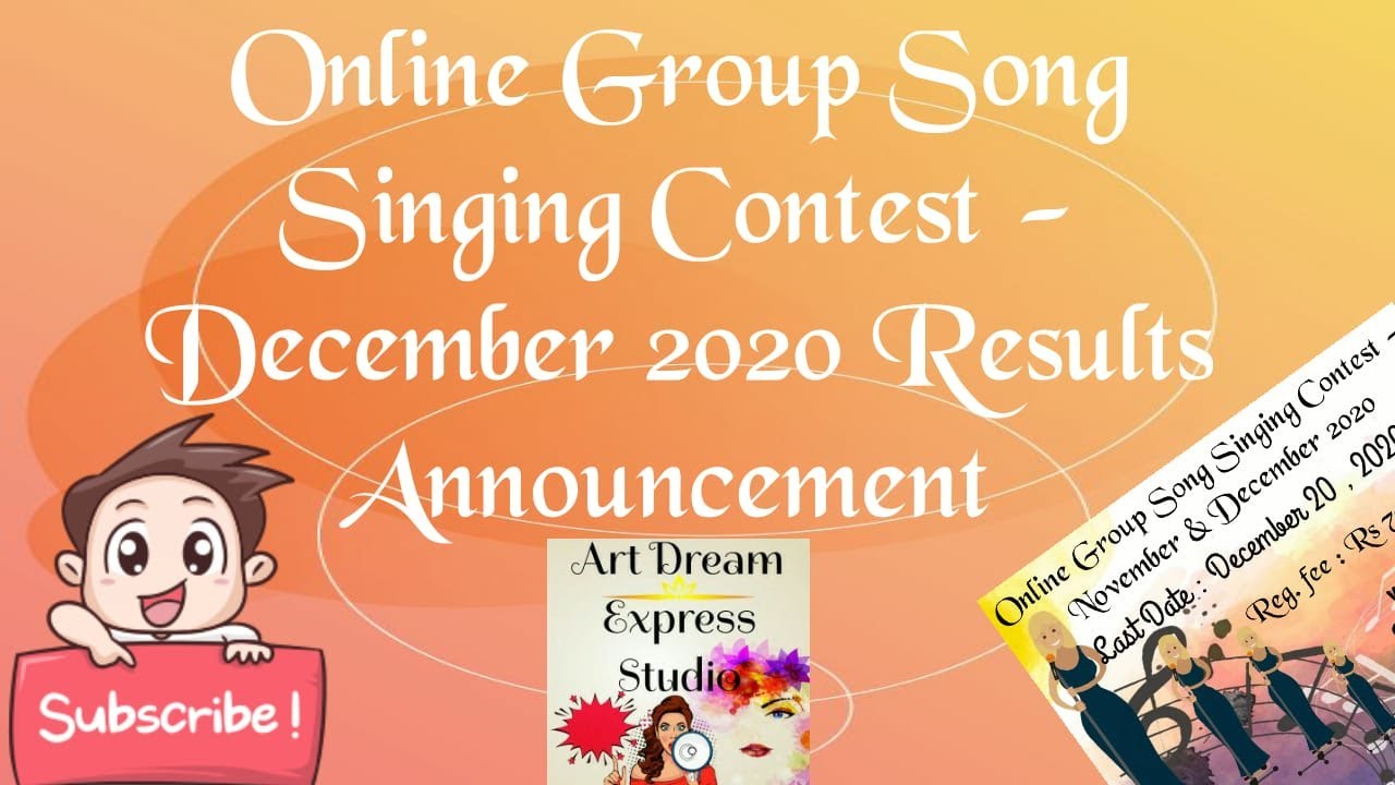 Online Group Song Singing Contest-Dec 2020 Results........conducted by ...