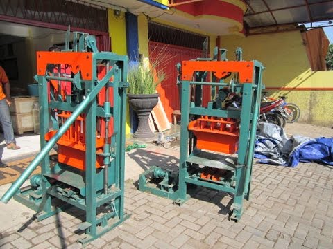 Mesin Cetak Batako Paving Manual - YouTube