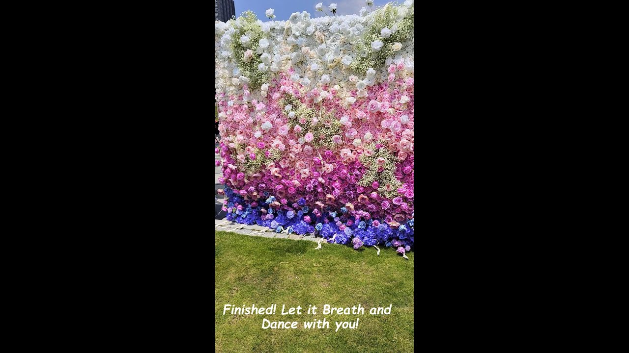 You can't imagine how easy to install the flower wall, save 70% budget ...