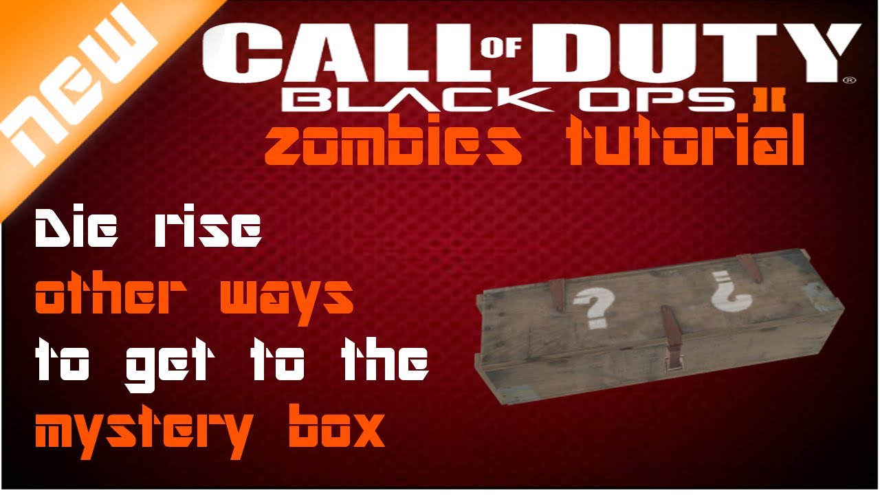 Bo2 Zombies - 3 different ways to get to the mystery box in die rise ...