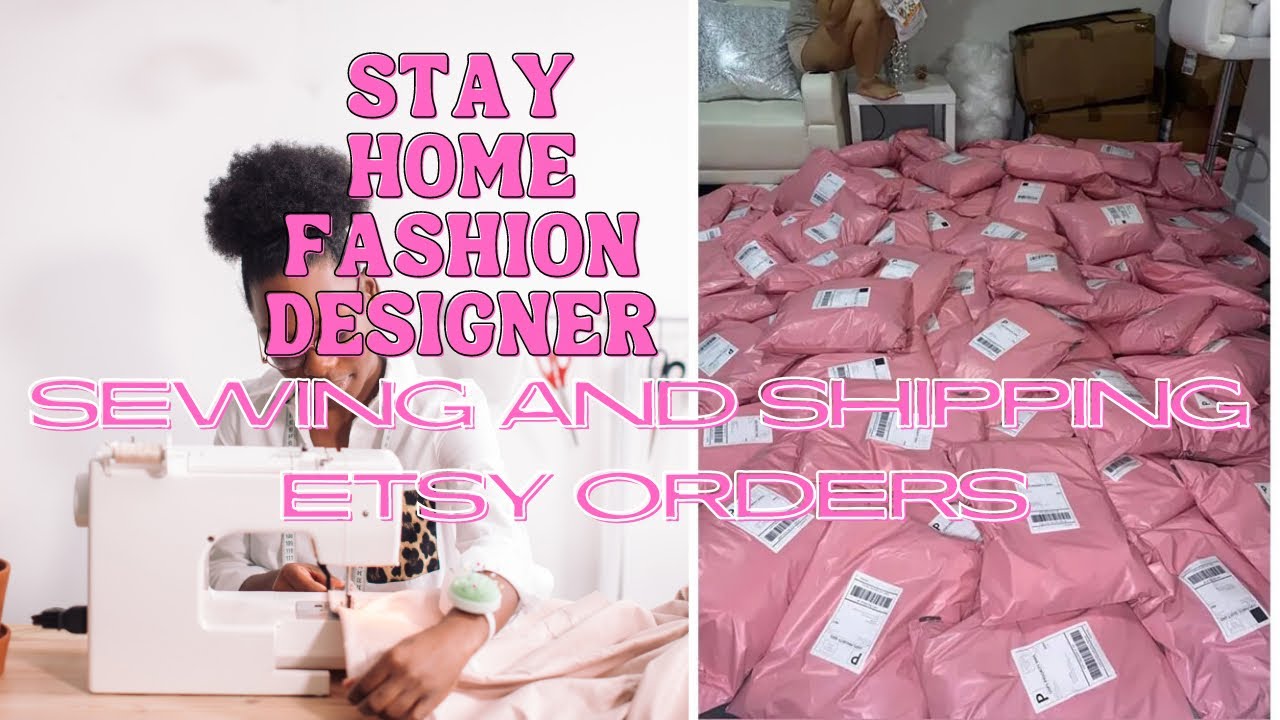 Sewing, Packaging, Shipping Etsy orders from home. Stay home fashion ...
