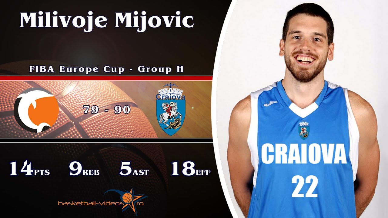 2022.11.30 Milivoje Mijovic vs. Norrkoping Dolphins (14pts, 9reb, 5ast ...