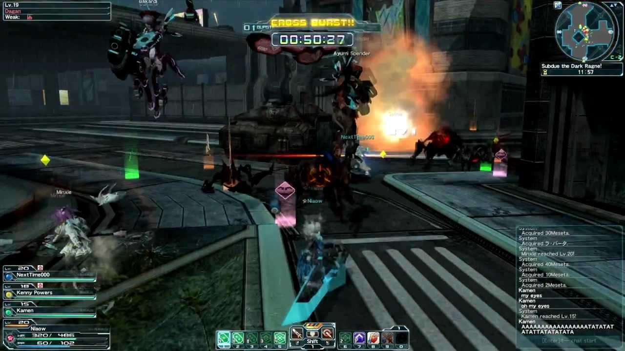 [PSO2 Cβ] PSE Crystal Protection + Triple Cross Burst - YouTube