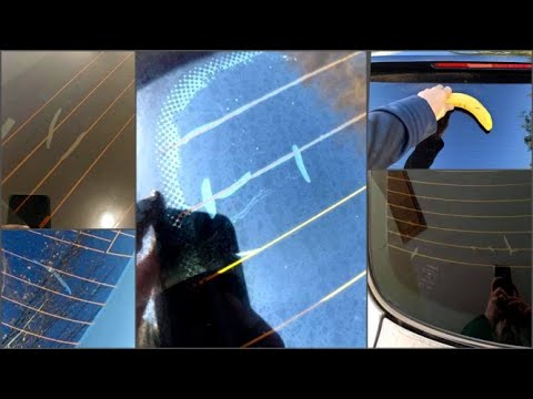 Stop Tint Bubbles on Back Window Defrost Lines - YouTube