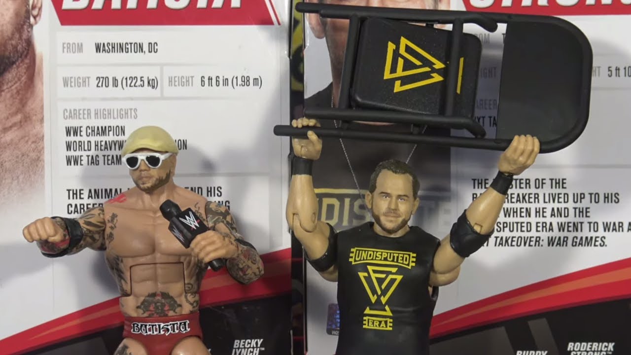 WWE Roderick Strong & Batista - Elite 72 Figure Review - YouTube