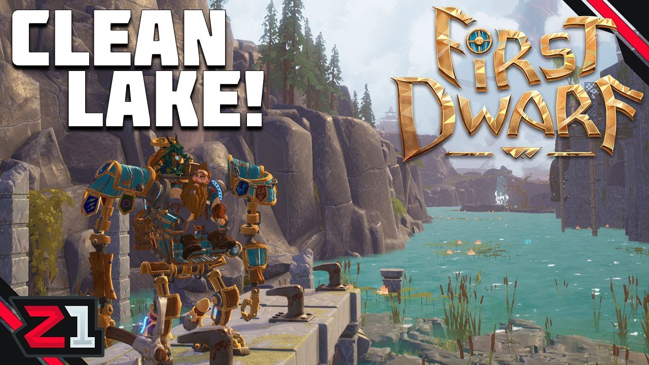 Greeting NEW Dwarfs And Cleaning The LAKE ! First Dwarf [E2] - YouTube