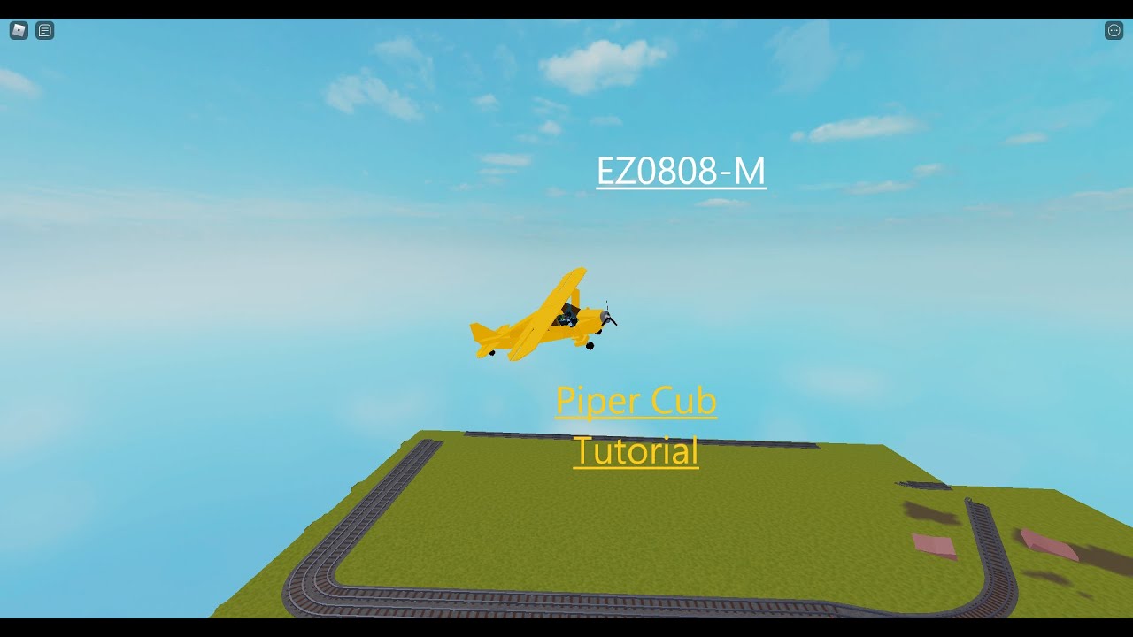 Roblox Plane Crazy tutorial: Piper Cub - YouTube