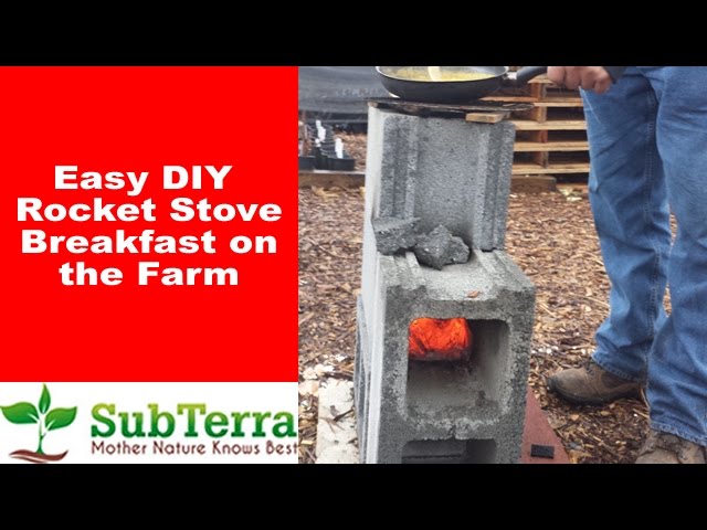Concrete Block Rocket Stove How To Build A Cinder Block Rocket Stove
