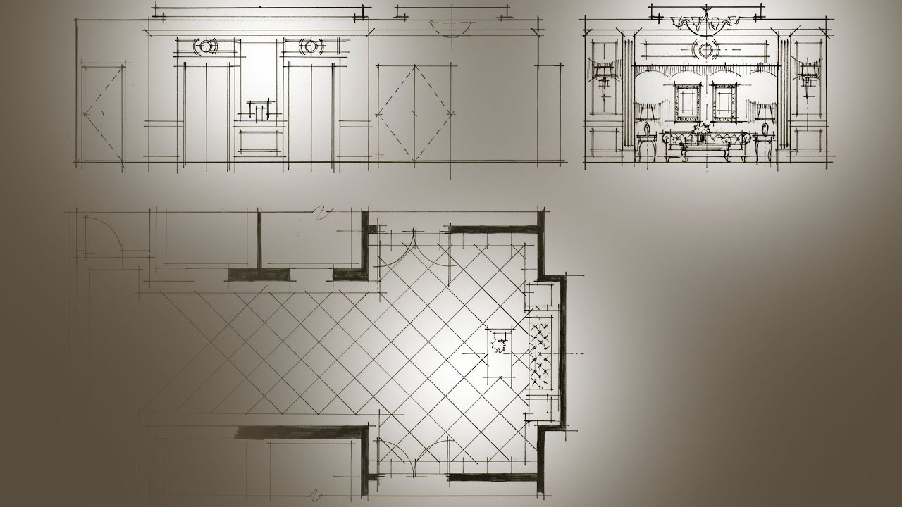 Design Sketch, Elevator Lobby, 4 Plan Elevation: Value, 240215 - YouTube