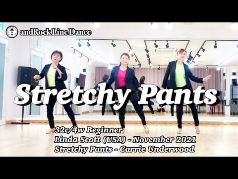 Stretchy Pants Line Dance(Beginner) - Demo / 앤드락라인댄스 / 민라인댄스코리아고양일산지부 ...