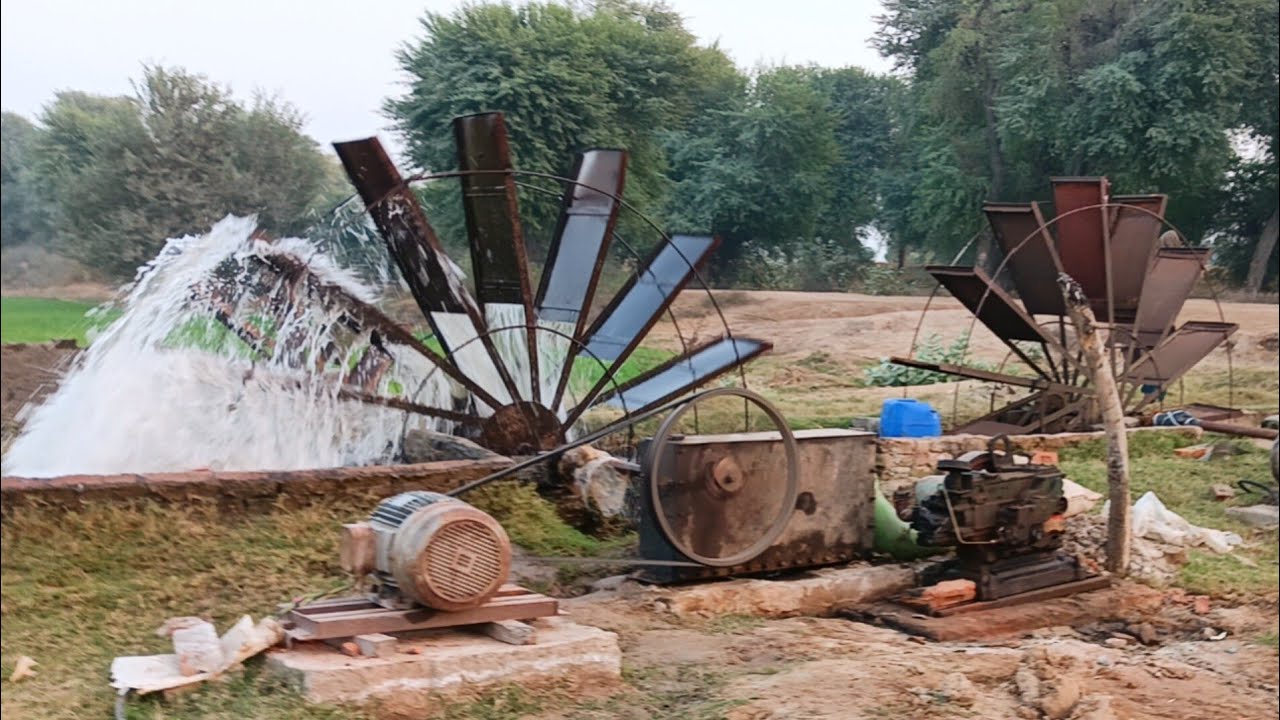 Ancient Irrigation Method of Canal Water Lifting | Old Irrigation ...