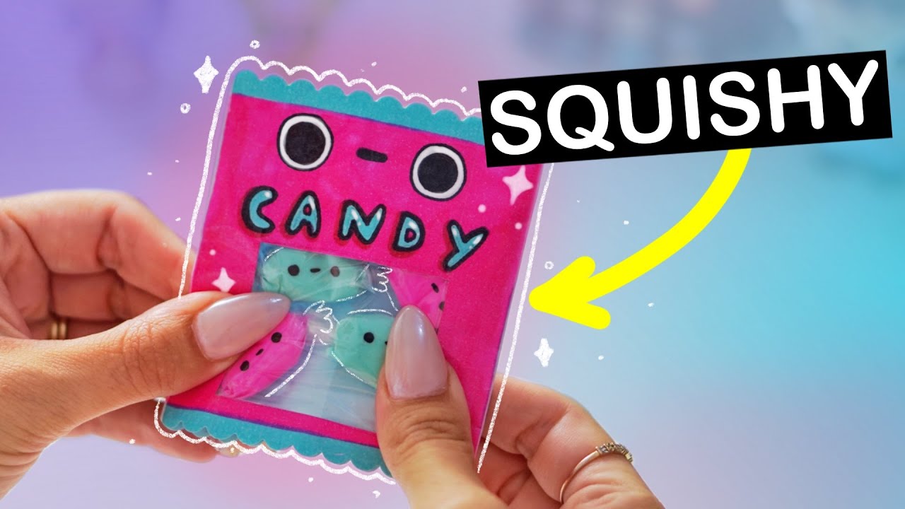 DIY clay squishy candy bag!!! | CUTE CRAFT SUMMER DAY 5 - YouTube
